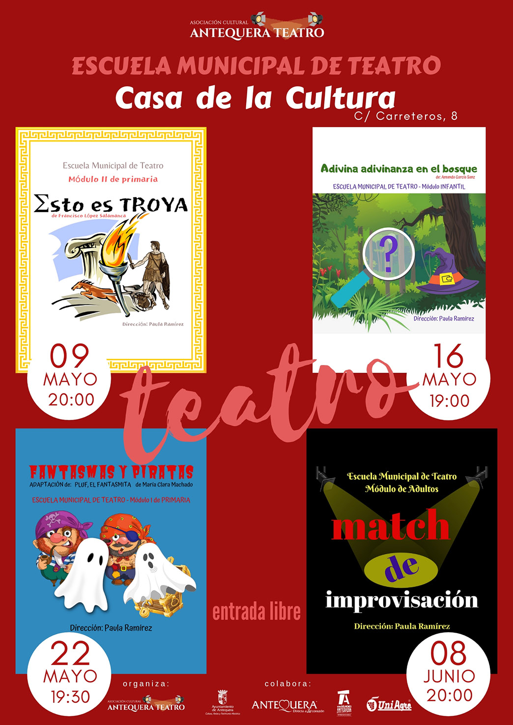 La Escuela Municipal de Teatro comienza hoy jueves su ‘Festival 2019 ... La Escuela Municipal de Teatro comienza hoy jueves su ‘Festival 2019 ...